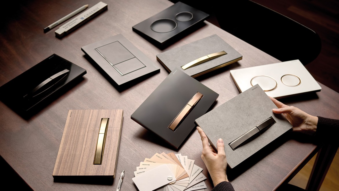 Clapete de acţionare Geberit şi sisteme de comandă a spălării pentru WC ...